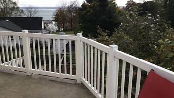 Quarto casal luxo, vista para o oceano | Terraço/pátio