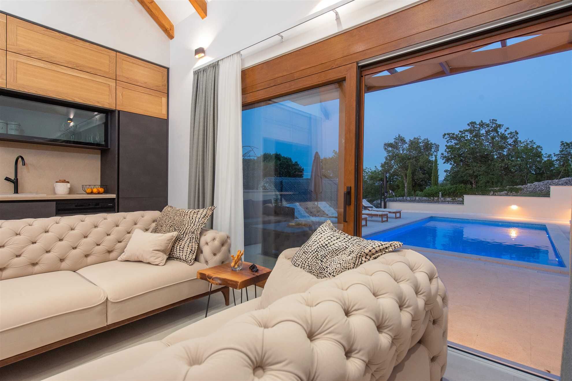 Neu! Einzigartige Villa Pietra Mit Beheiztem Pool - Brela