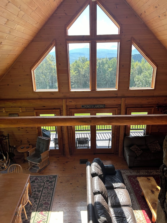 High View Lodge, Log Chalet With Unparalleled Views Of Western Maine Mountains - Maine