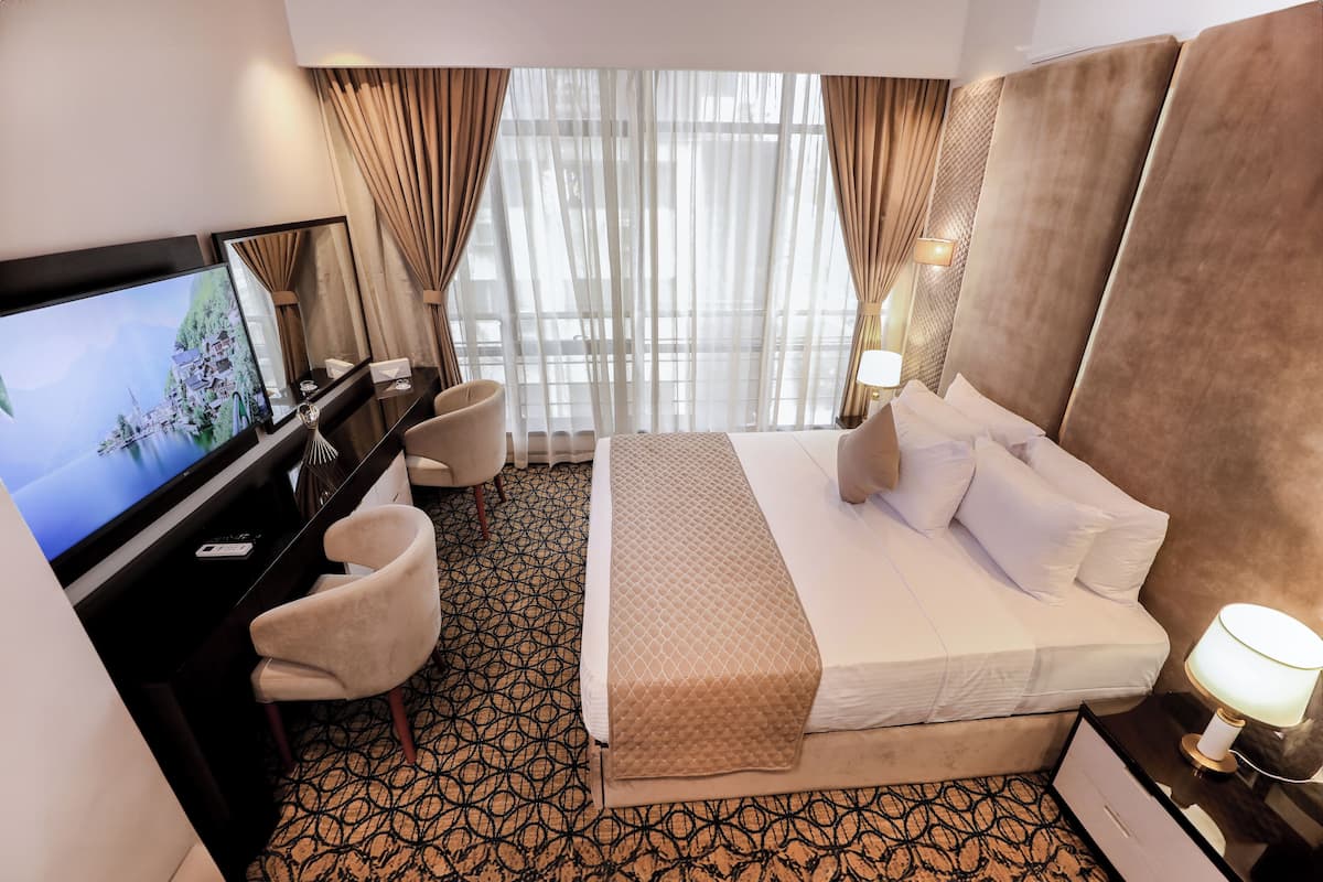Suite Executiva | 1 quarto, cortinas/cortinados opacos, quartos insonorizados