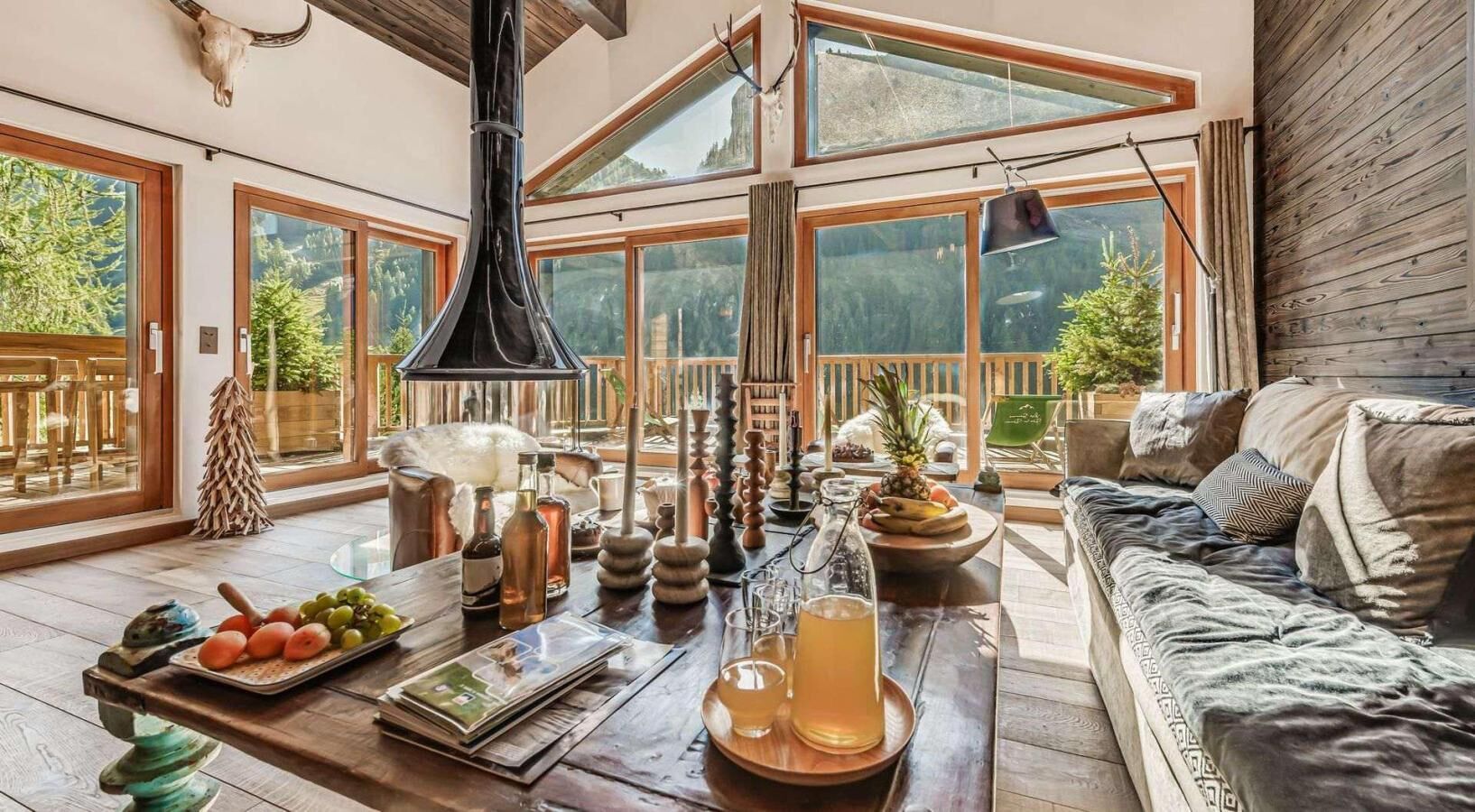 Chalet, 20m From Ski Slopes, View Village, Swimming Pool, Sauna, Terrace, Fireplace Or Stove, Tv - Sainte-Foy-Tarentaise