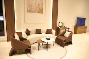 Área de estar no saguão