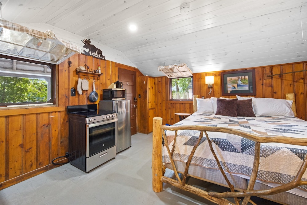 Lakefront Moose Tiny Cabin @ Getogether Stays - East Orland | Vrbo