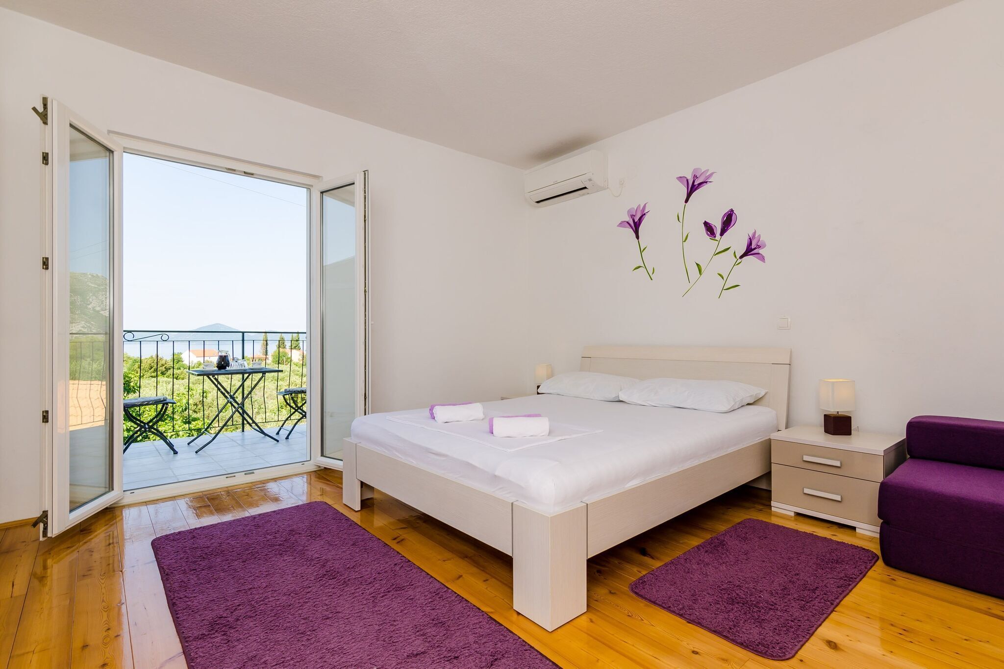 Apartment & Rooms Maždin - Triple Room With Balcony And Sea View ( Soba More ) - Slano