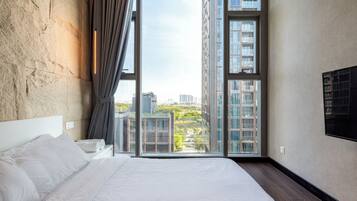 Apartamento Superior, 2 quartos, cozinha, Vista para a cidade | 3 quartos, minibar, quartos insonorizados, Wi-fi grátis