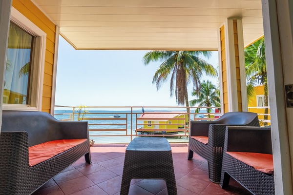 Apartamento, 2 quartos, vista para o oceano | Terraço/pátio interior