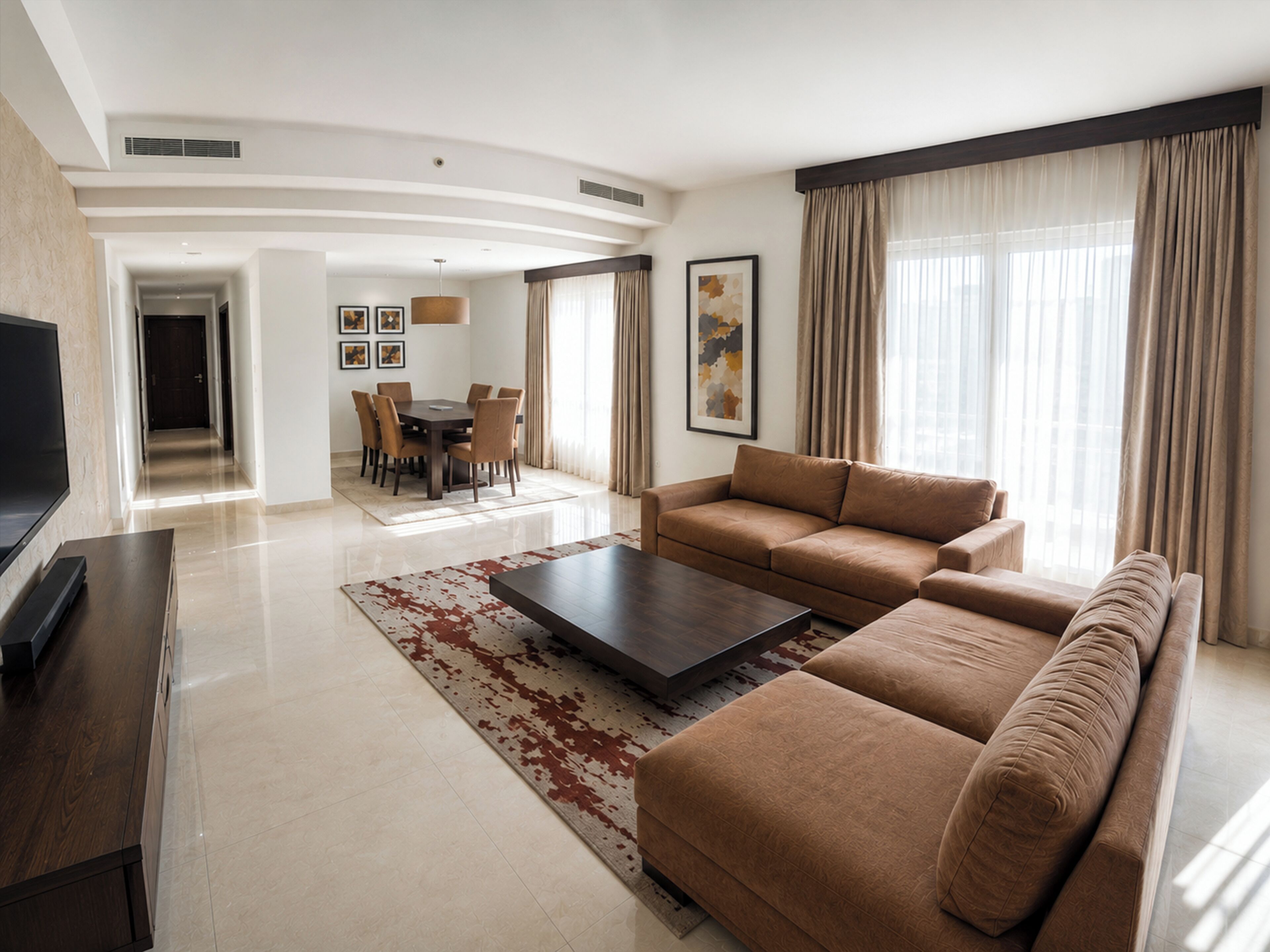 Apartamento, 2 quartos | Sala de estar | Televisor de 32 polegadas com canais por cabo 