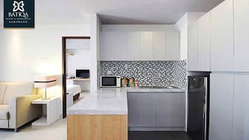 Apartamento | Cozinha privada | Cafeteira/chaleira, chaleira elétrica