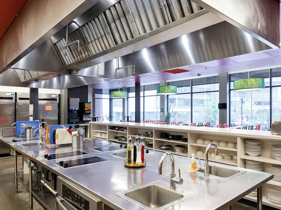 Espaço de cozinha partilhado