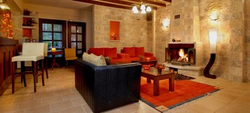 Área de estar no saguão