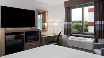 Quarto, 1 cama Queen, para não fumantes (Mobility, Bathtub W/grab Bars) | Roupas de cama premium, camas com colchões pillow-top