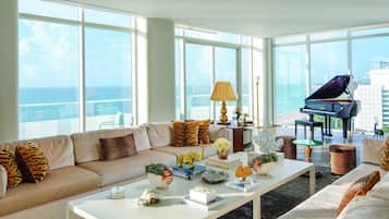 Suite (Penthouse Faena) | Roupa de alta qualidade, minibar, cofre no quarto
