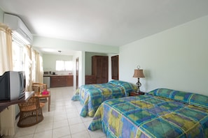 Estúdio Familiar, 2 camas de casal | Wi-fi grátis 