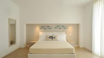 Roupas de cama premium, edredons de pluma, cofres nos quartos