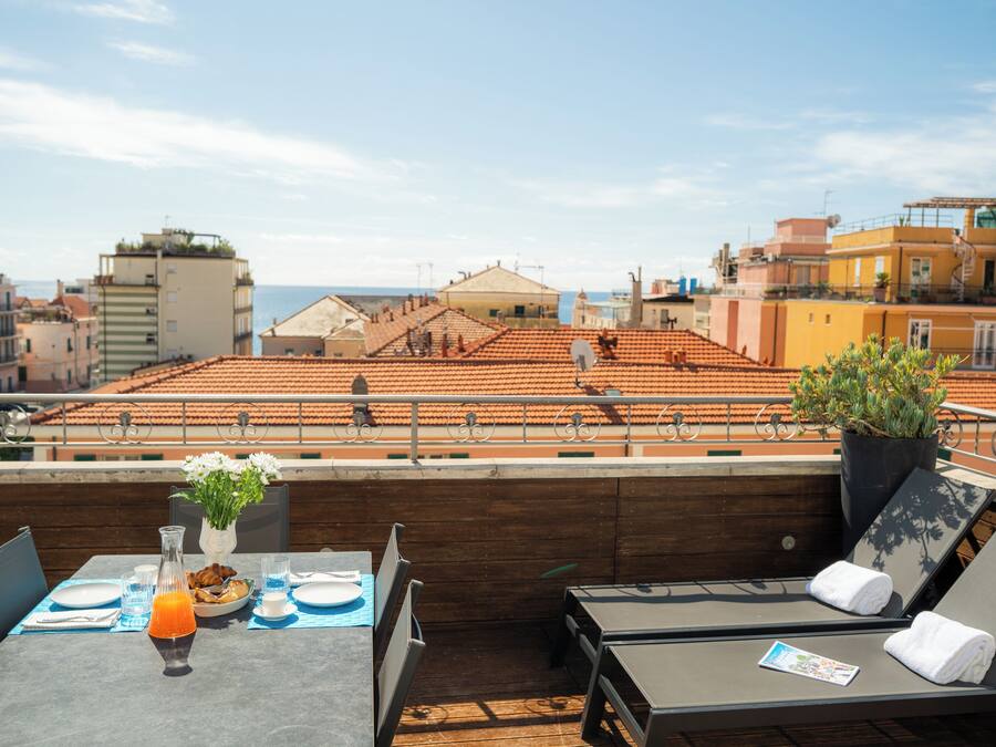Penthouse, 2 quartos | Terraço/pátio interior
