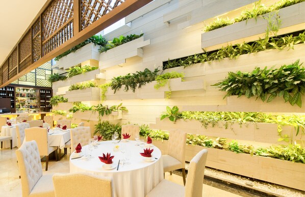 Pequenos-almoços, almoços, jantares servidos, cozinha internacional