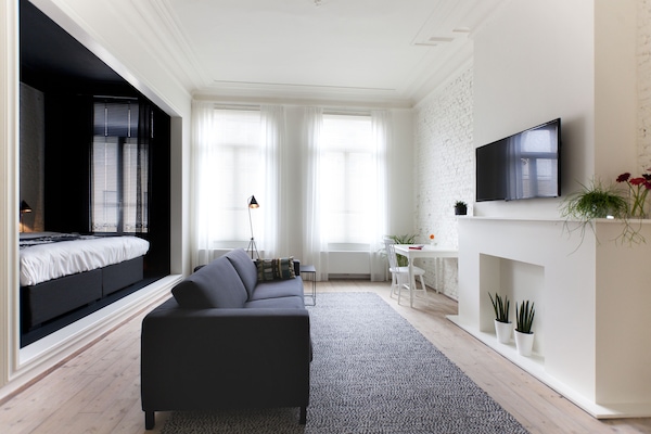 Suíte luxo | 1 quarto, roupas de cama premium, edredons de pluma