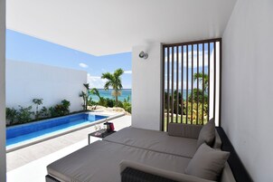 Vila, 1 quarto, piscina particular, vista para o oceano | Terraço/pátio