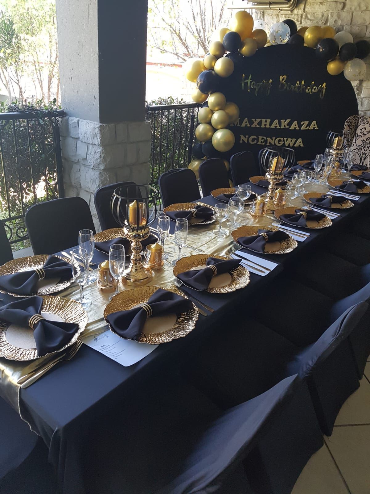 Área para festas de aniversário