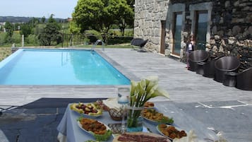 Área externa para banquete
