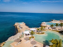 Vista para a praia ou o mar