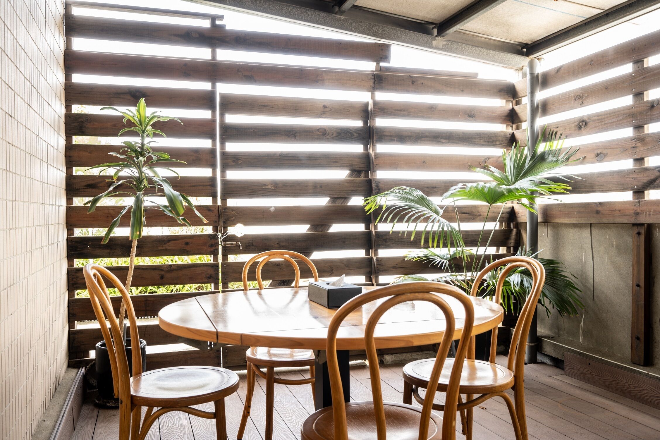 Terraço no piso superior