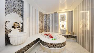 Sauna seca, sauna a vapor, banho turco/hammam