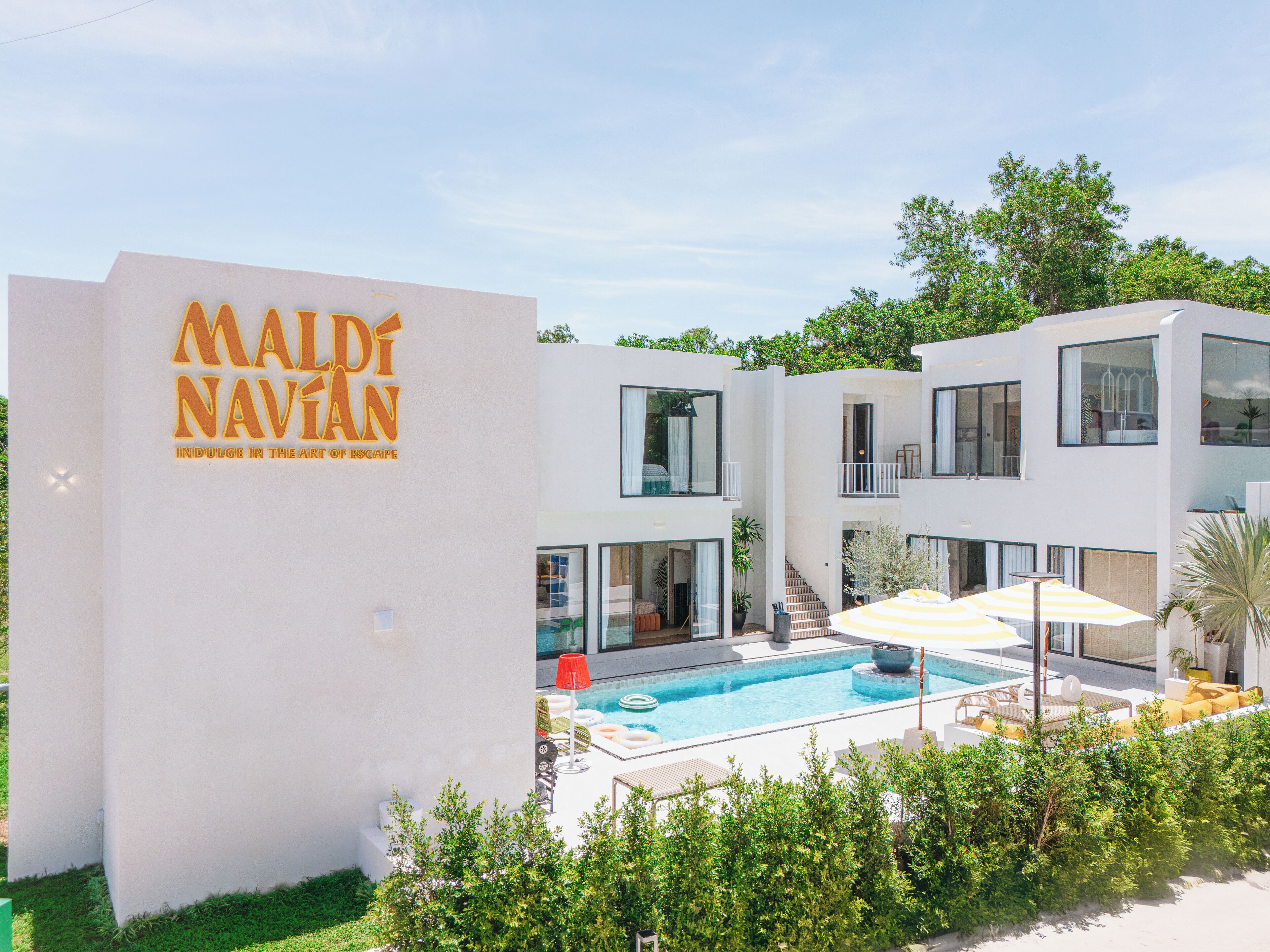 Villa Maldinavian | Frigobar, cofres nos quartos, escrivaninha, Wi-Fi de cortesia