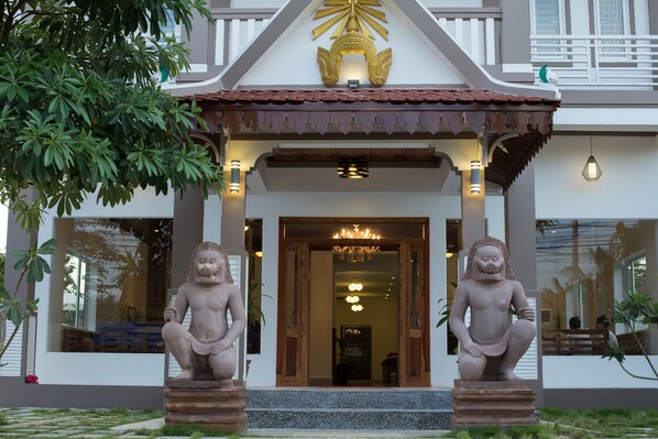 Entrada do alojamento