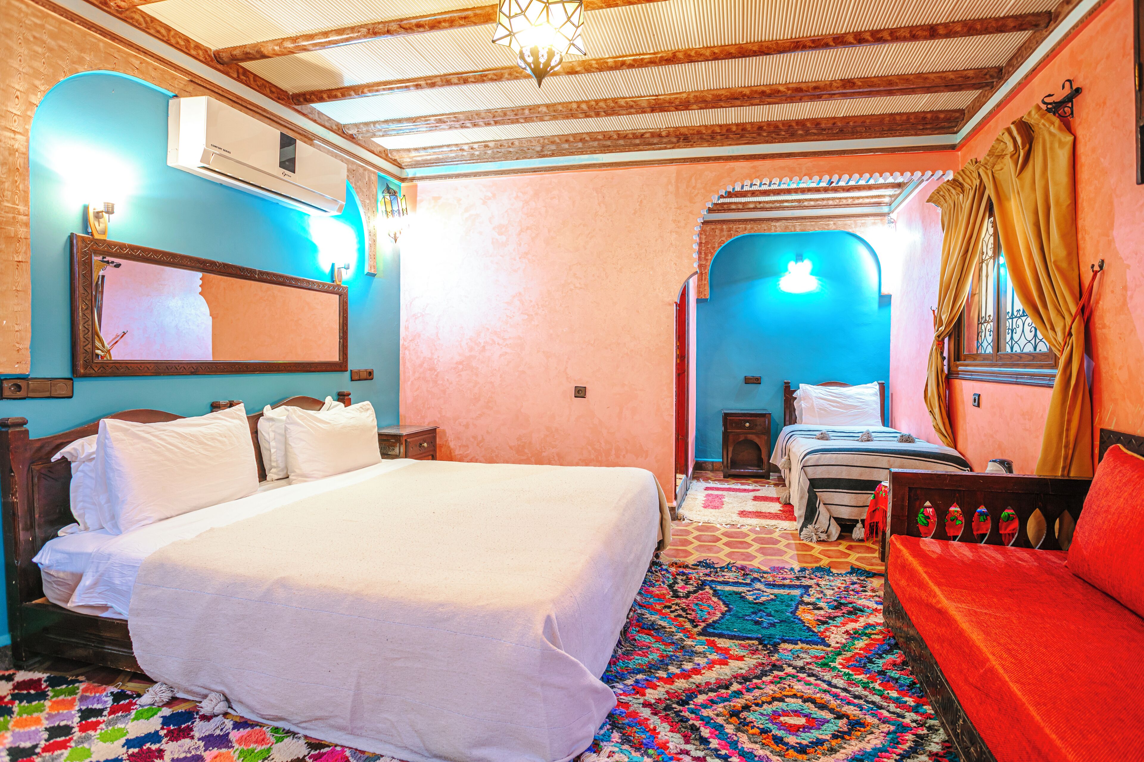 Quarto Quádruplo Familiar | Cortinas/cortinados opacos, Wi-fi grátis 