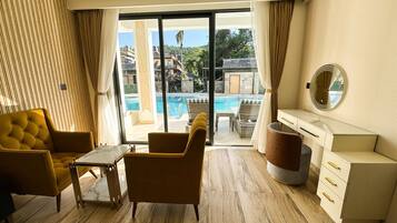 Quarto superluxo, acesso à piscina | Vista do quarto