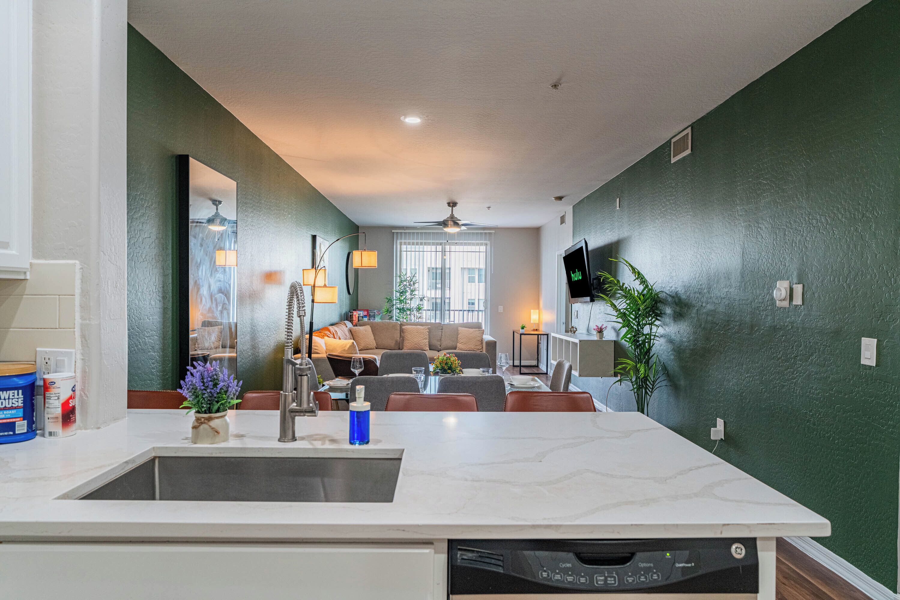 Apartamento Comfort, 2 quartos, não fumadores, casa de banho privativa | Cozinha privada | Um frigorífico/congelador grande, um micro-ondas, um forno 