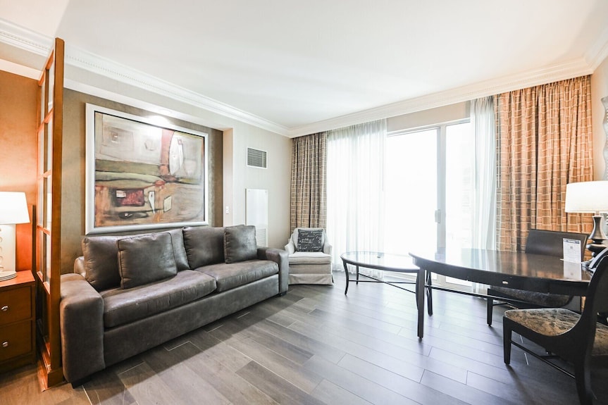 Studio Strip View | Balcony | Signature At Mgm - The LINQ Hotel + Experience