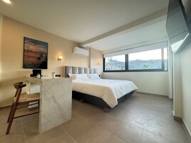 Estúdio elite | Camas com colchões pillow-top, cofres nos quartos, cortinas blackout