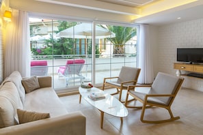 Apartamento de Luxo, vista para o jardim | 1 quarto, cofre no quarto, ferro/tábua de engomar