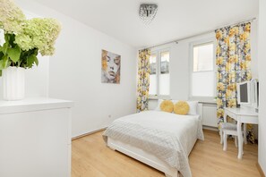 Apartamento, 2 quartos, cozinha | 2 quartos, roupa de cama fornecida 