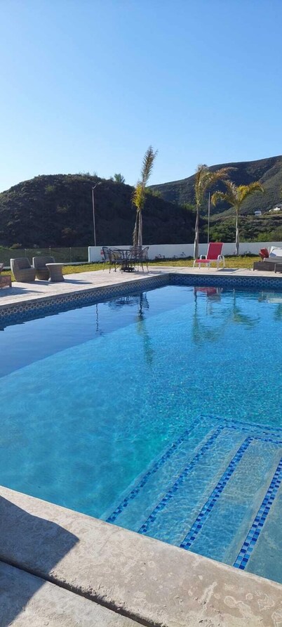 Cabañas hermosa vista Oceano-Montaña