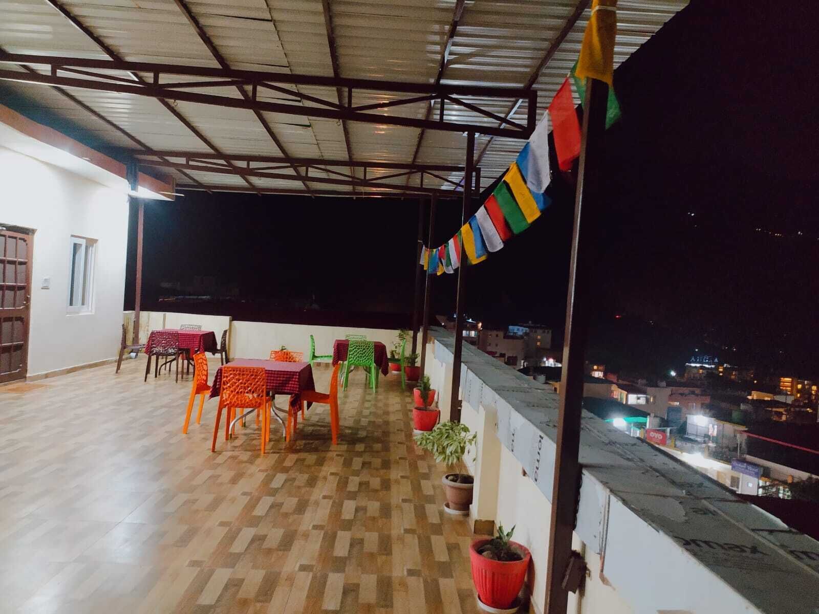 Terraço no piso superior