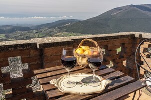 Apartamento, 2 quartos, terraço, vista para a montanha | Terraço/pátio