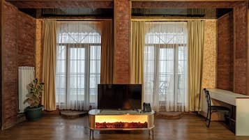Quarto Deluxe, vista para o mar | 1 quarto, roupa hipoalergénica, secretária