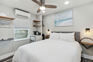 Luxury Studio, 1 Queen Bed, No Pets, Kitchenette, Beachside | Lençóis de algodão egípcio, roupa de alta qualidade 