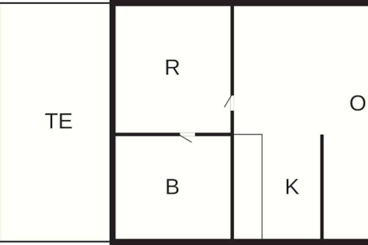 Casa Clássica, 1 quarto | Planta do andar