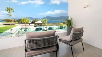 Cobertura grand, 2 quartos, sacada, vista para o mar | Vista para praia/oceano