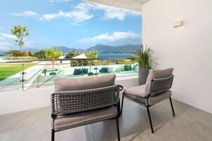 Penthouse Nobre, 2 quartos, varanda, vista para o mar | Vista para a praia ou o mar