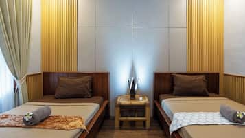 Quarto Twin Superior, vista para o jardim | Quartos insonorizados, Wi-fi grátis, roupa de cama fornecida