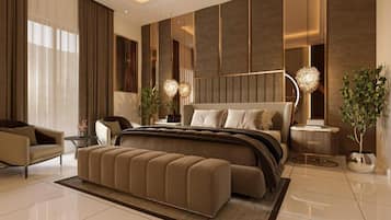 Quarto casal luxo | Quartos à prova de som, ferros/tábuas de passar roupa, Wi-Fi de cortesia