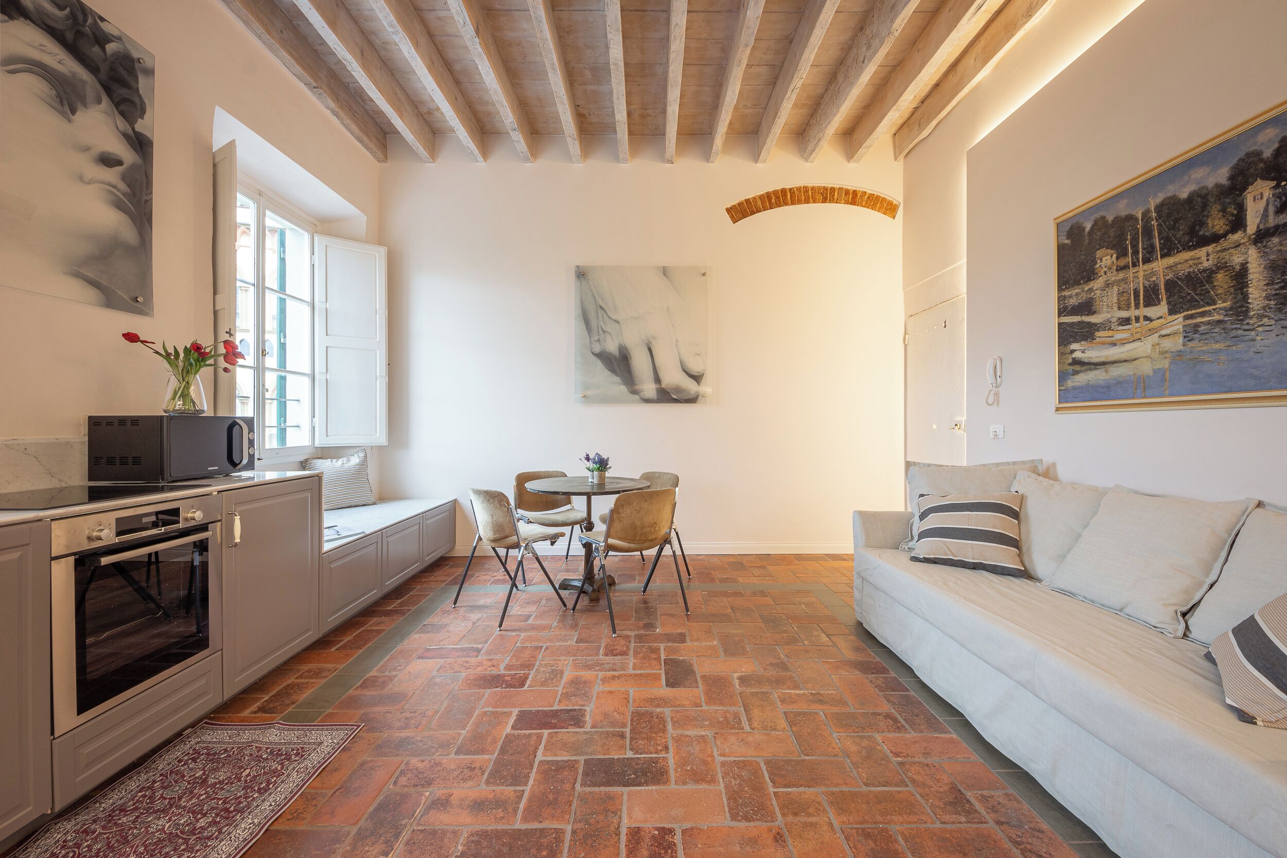 Apartamento Familiar, 1 cama de casal e sofá-cama, cozinha | Sala de estar | Televisor 
