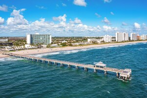 Vista para a praia ou o mar