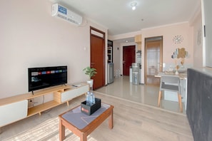 Apartamento Deluxe (queenbed) | Sala de estar