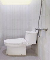 Quarto casal luxo | Banheiro | Chuveiro, produtos de toalete grátis, toalhas de banho, sabonete